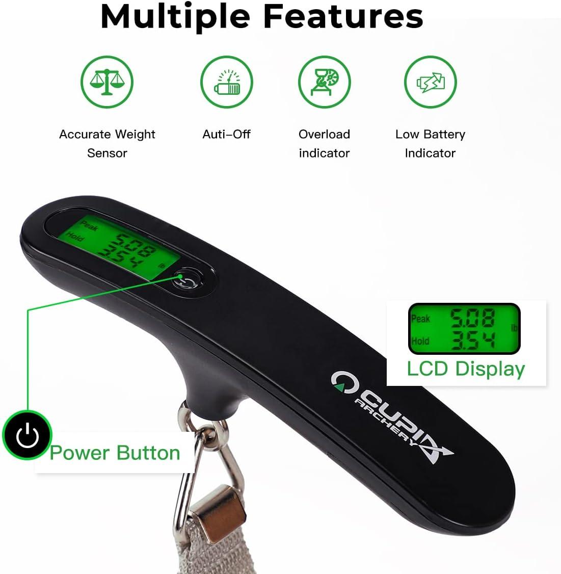 110lb Digital Bow Scale with Peak/Hold Function - High Precision ...