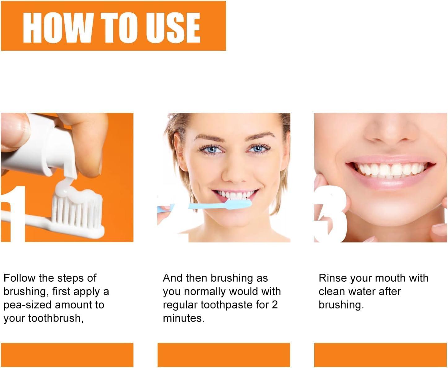 Purple Teeth Whitening Toothpaste - Brighten Yellow Teeth & Enhance ...