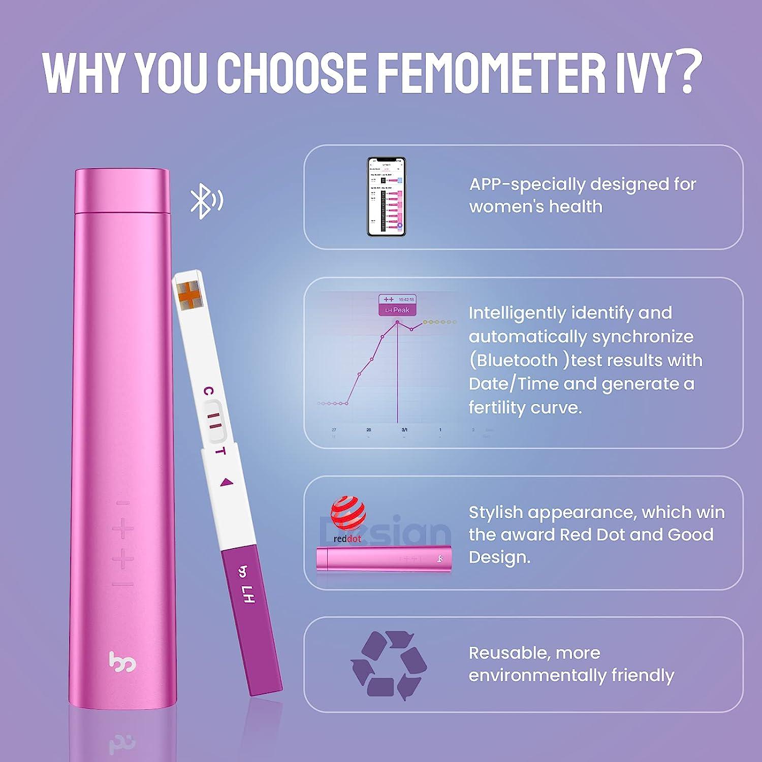 Femometer Ovulation Predictor Kit IVY-112 | Advanced Digital LH Test ...