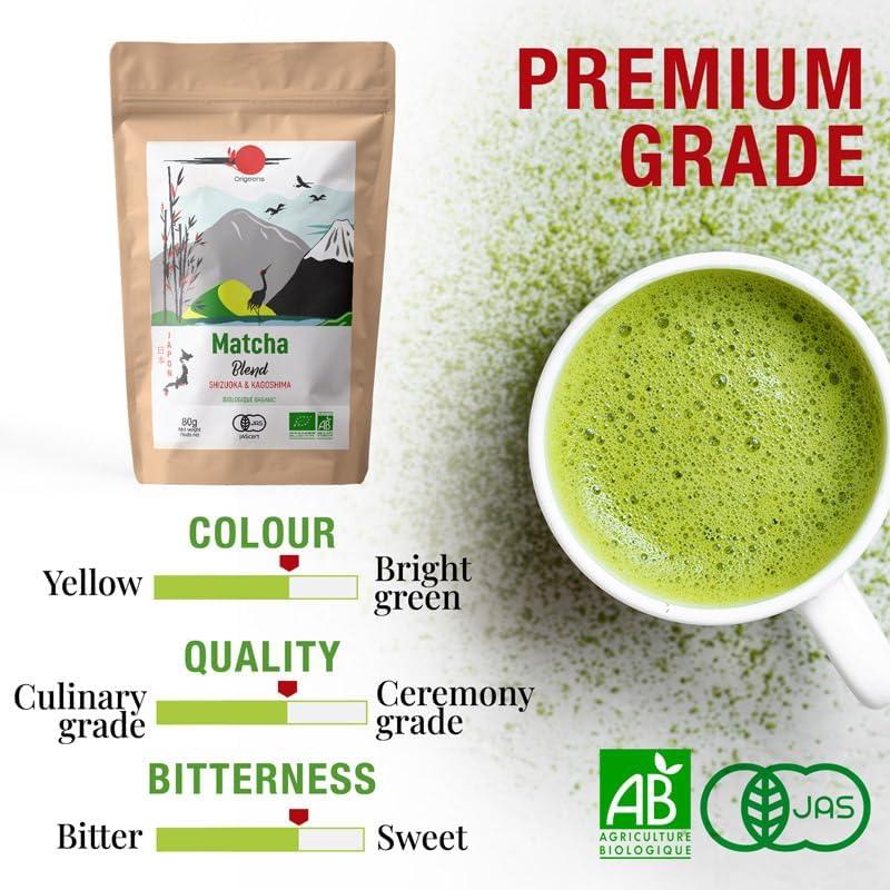 ORIGEENS Organic Japanese Matcha Tea - Blend from Shizuoka and ...