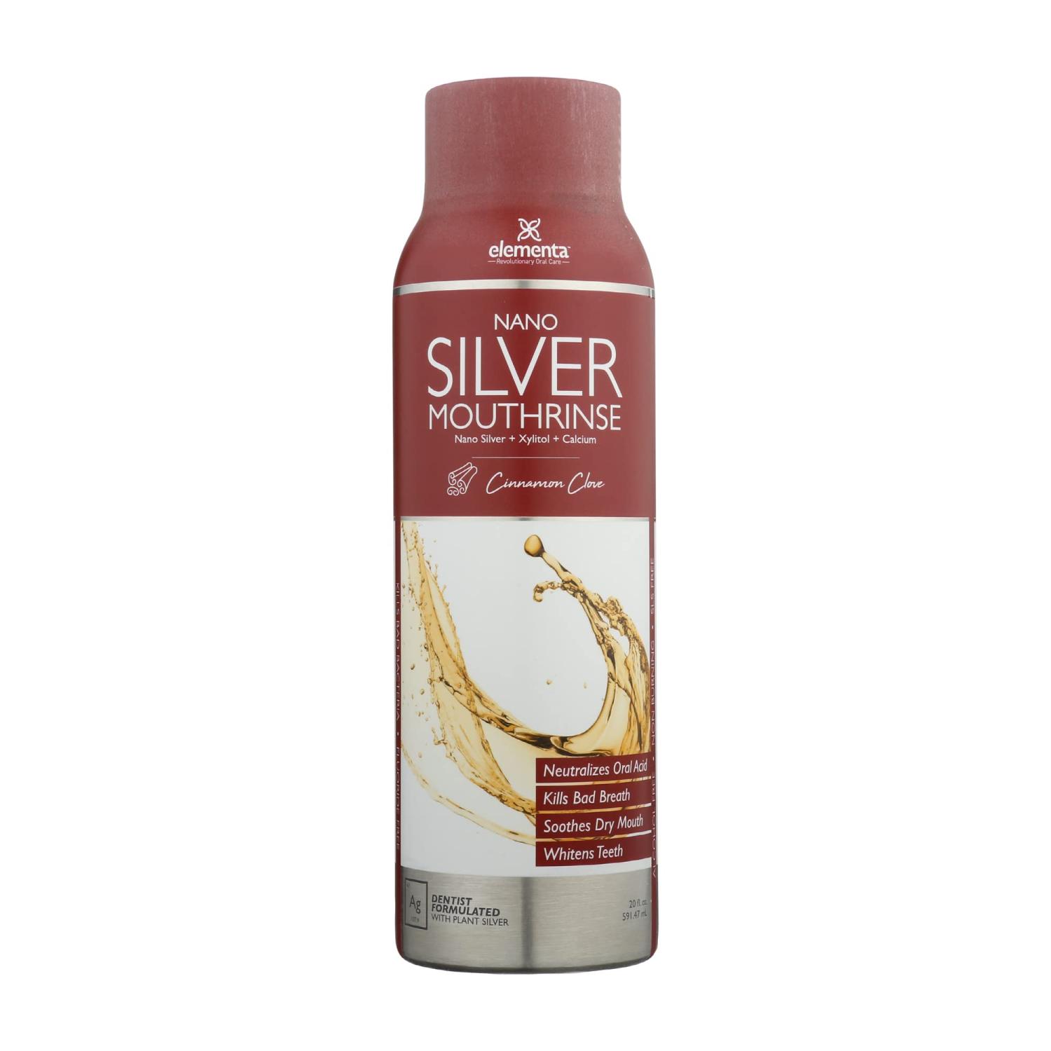 Elementa Silver Adult Mouth Rinse 20 fl oz - Cinnamon Clove - Oral Care ...