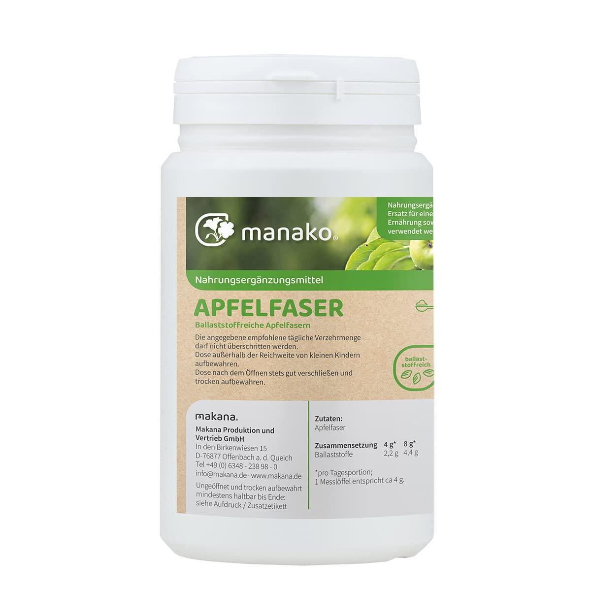 Buy Manako Apple Fiber Can - 500g Dietary Fiber for Digestive Health ...