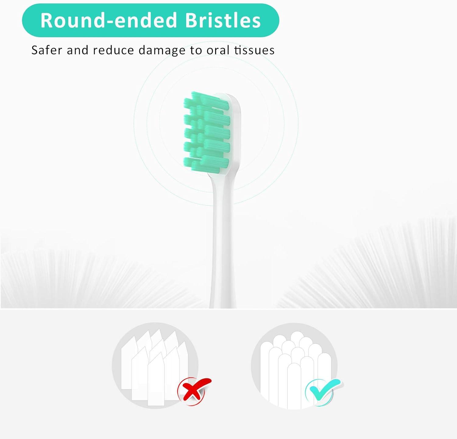 6-Pack Compatible Toothbrush Heads for Xiaomi Mijia / Mi Home T300 T500 Series Sonic Electric ...