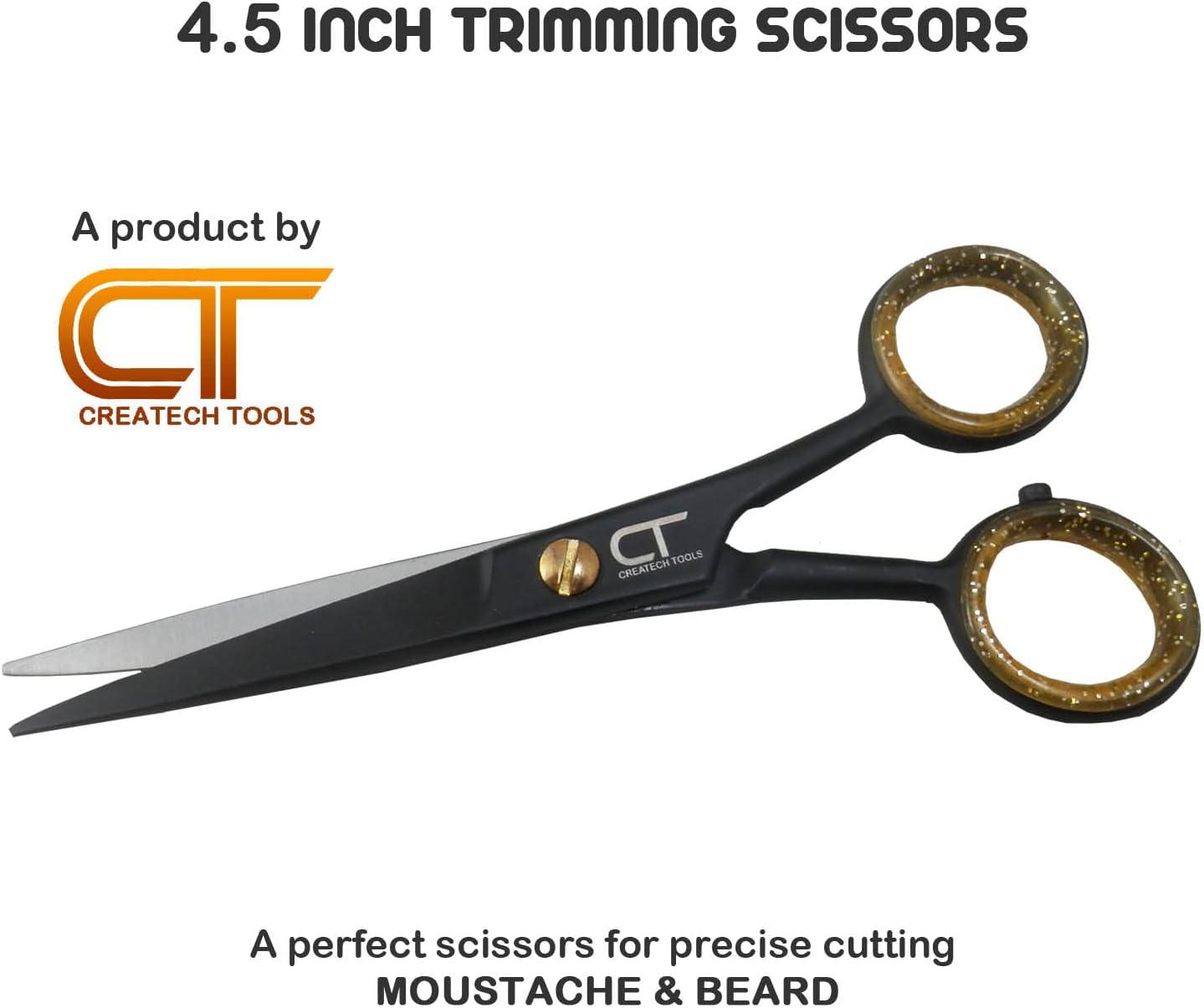 CT 4.5 Small Hair Scissors Set - Precision Beard Trimming for Men ...