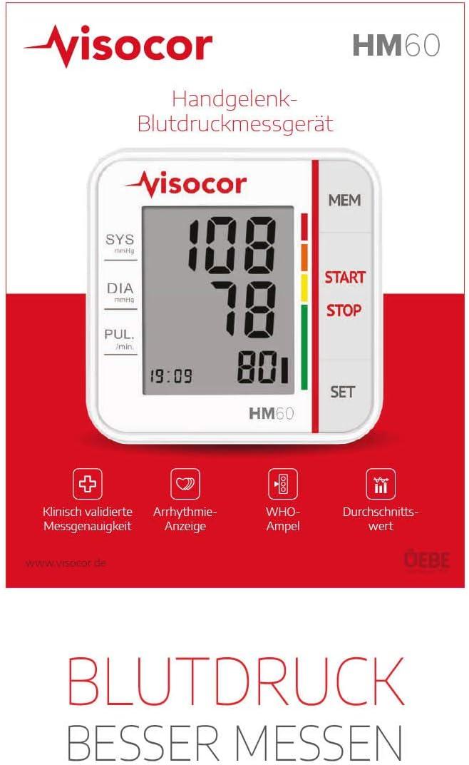 Visocor 22060 HM60 Blood Pressure Monitor - Accurate & Safe Wrist ...