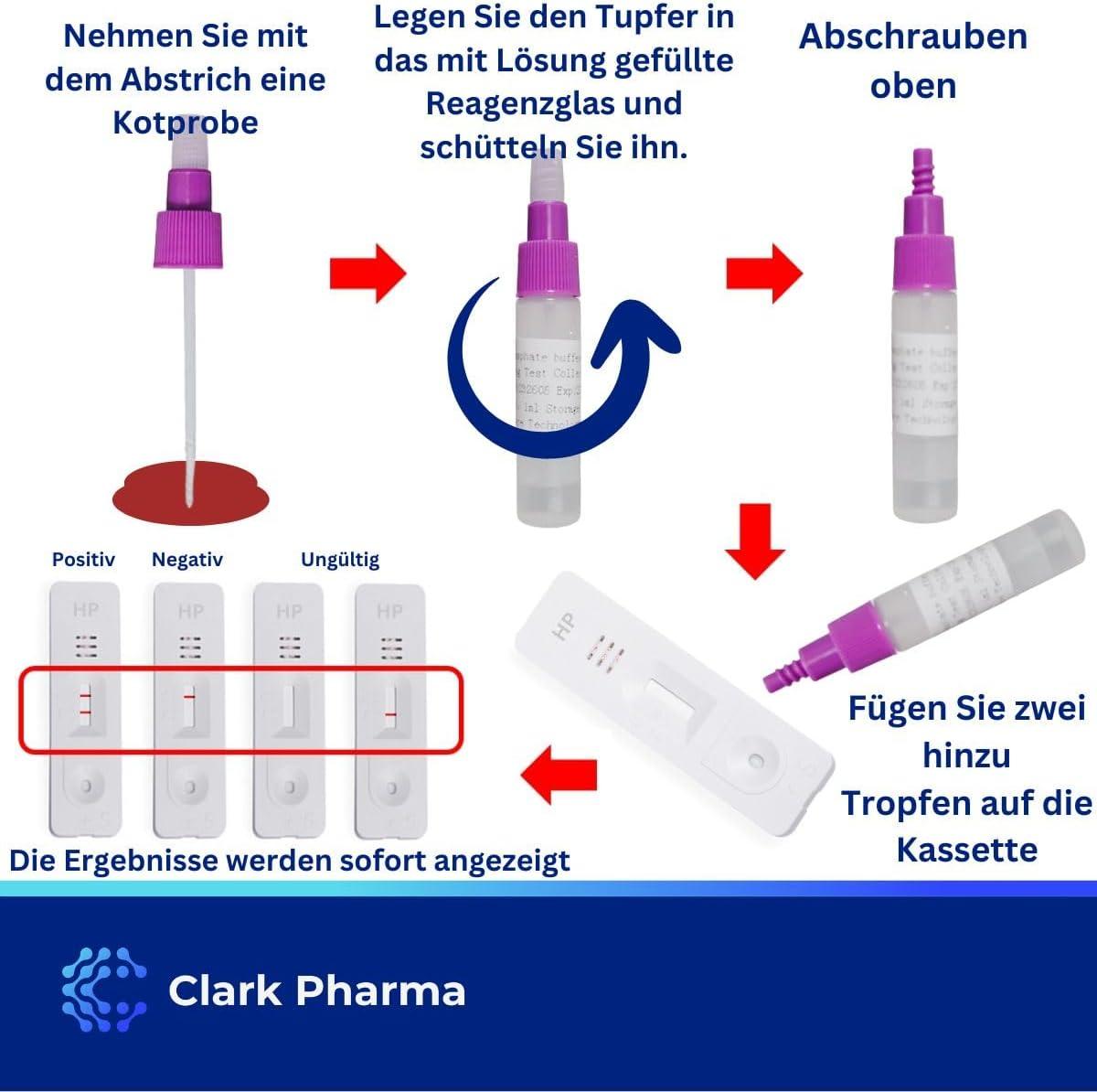 3 x H Pylori Stomach Ulcer Tests | Home Self-Test Kit for Helicobacter ...