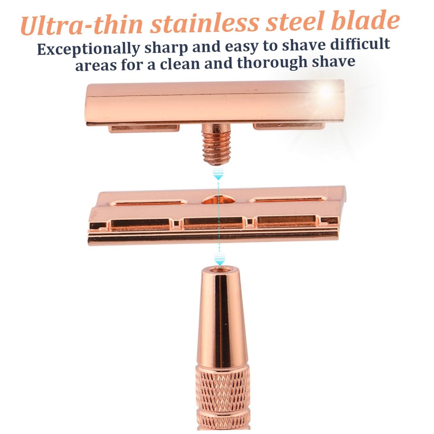 Buy Safety Razors - Double Edge Stainless Steel Manual Razors for Men ...