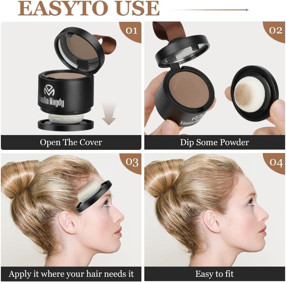 Instantly Hairline Powder Hair Root Touch Up Powder Conceal Receding ...