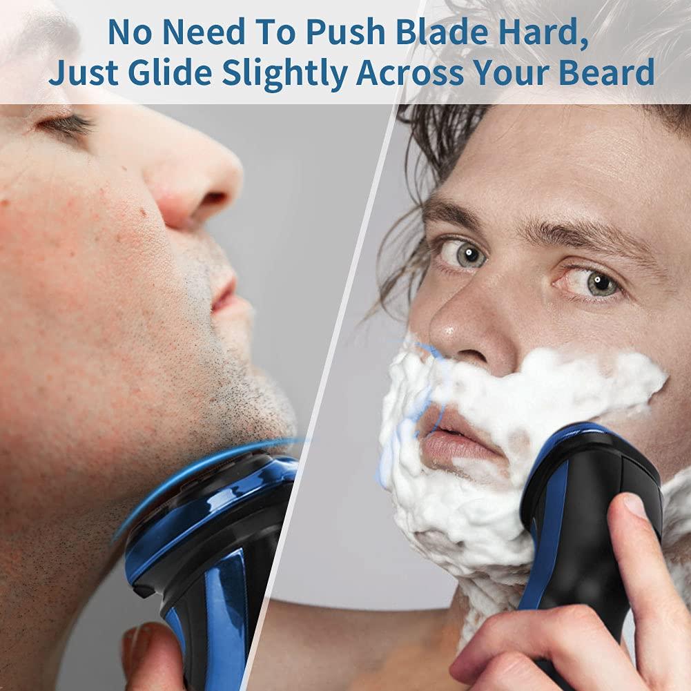 Rotary Electric Razor for Men with Pop-up Trimmer, LCD Display ...