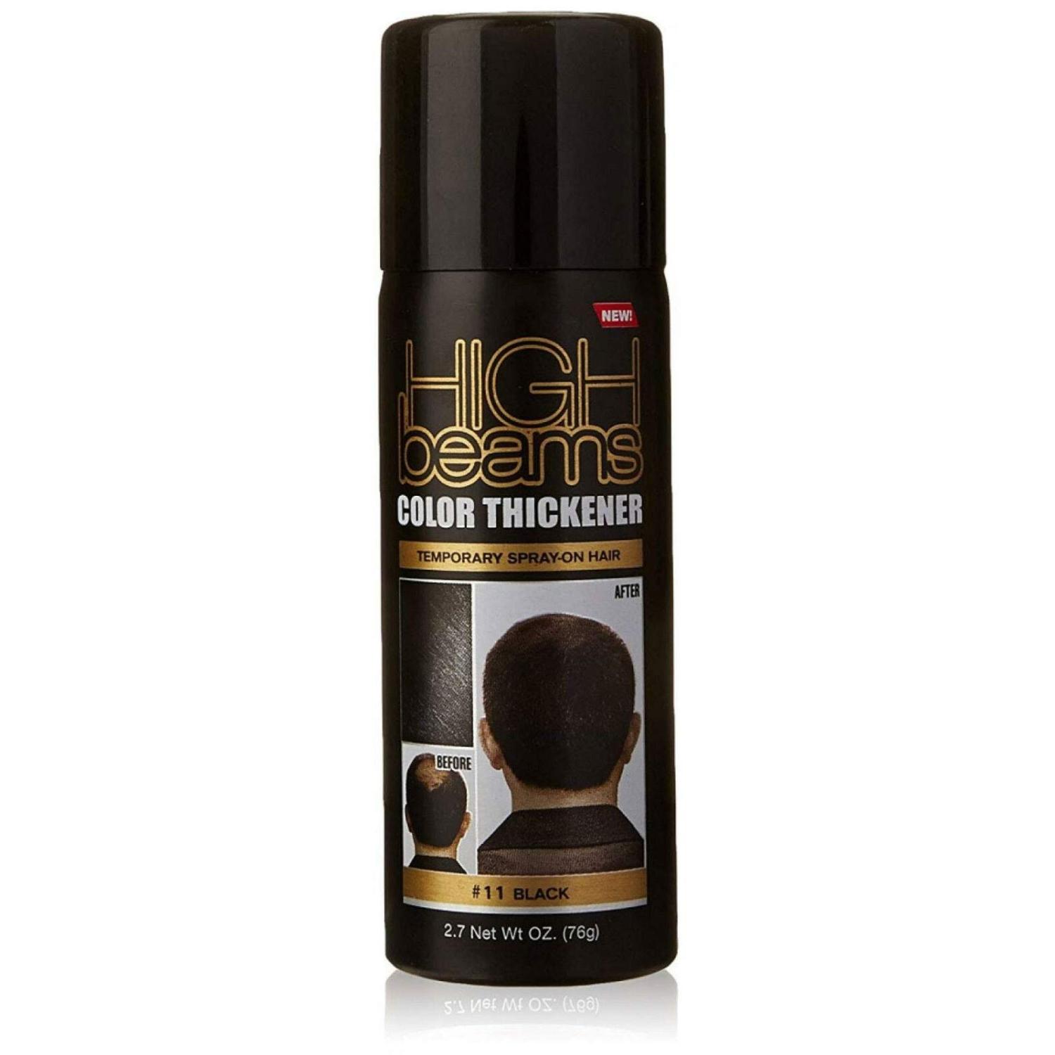 High Beams Color Thickener Spray for Men Black 2.7 Oz.