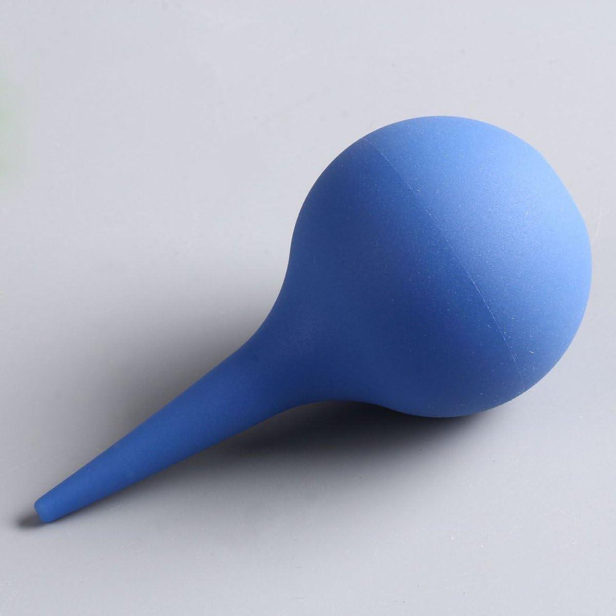Blue Ear Suction Bulb & Air Blower Pump - Effective Ear Washing Squeeze ...