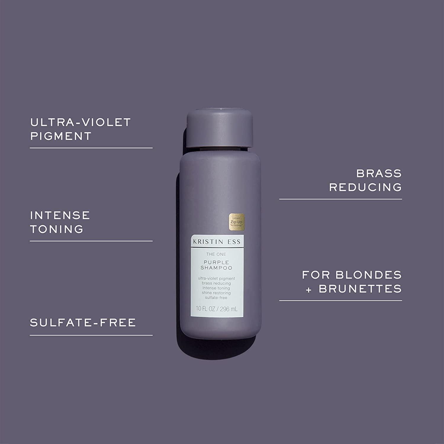 Kristin Ess Purple Shampoo and Conditioner Set - Anti Brass for Blonde ...