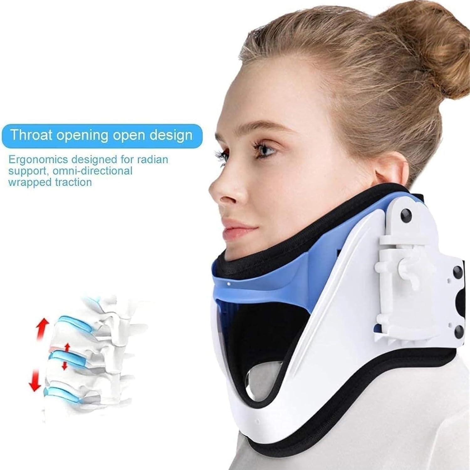 Roll Ruff Adjustable Cervical Vertebrae Traction Device - Neck ...