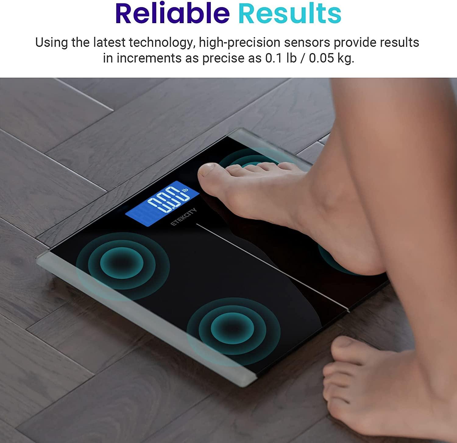 Etekcity Digital Bathroom Scale | Step-On Technology | 400 lb Capacity ...