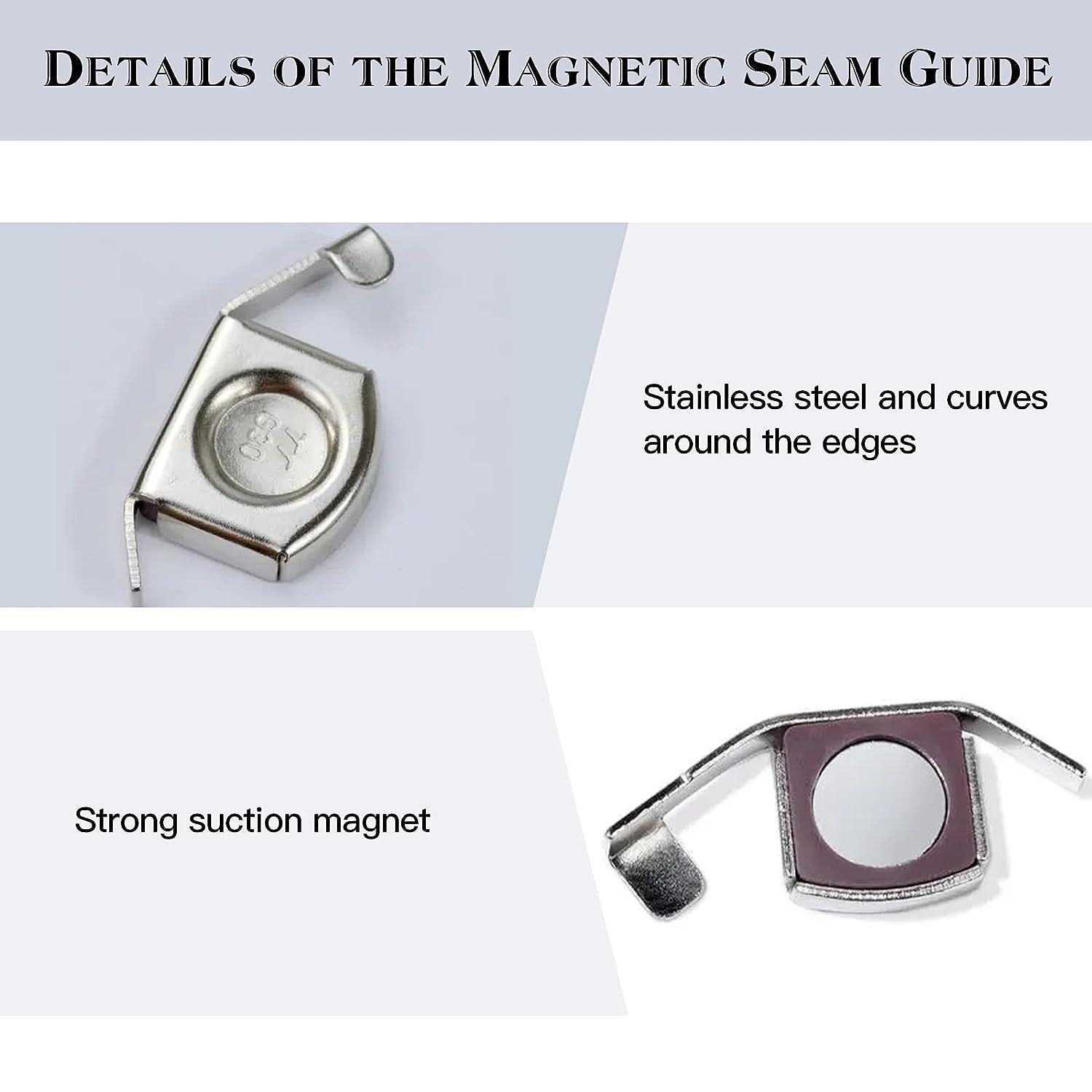 Magnetic Seam Guide Ruler for Sewing Machine - 2 PCS Set | Straight ...