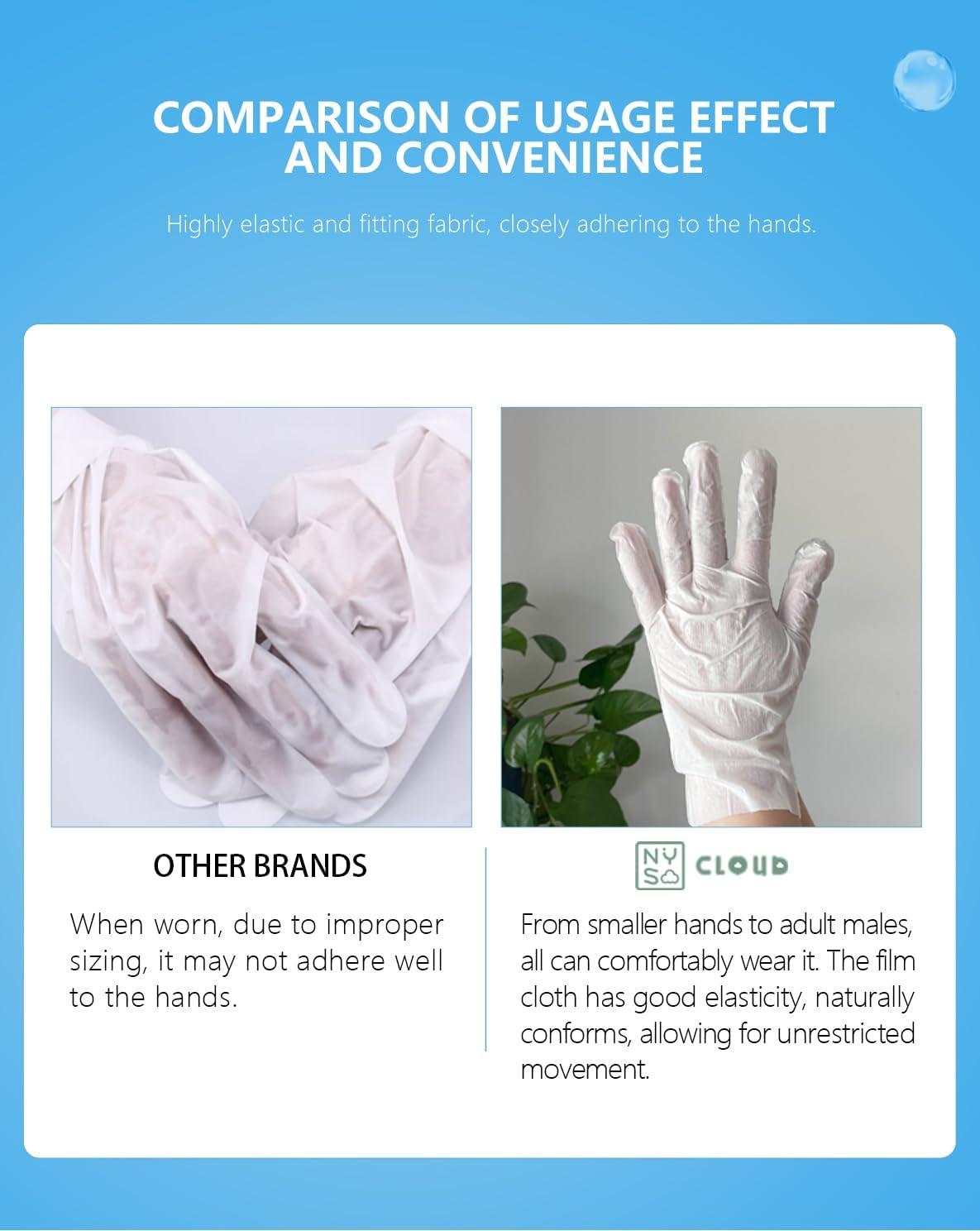 NYS CLOUD Elastic Skinny Hand Mask - 10 Pairs of Serum-Infused ...