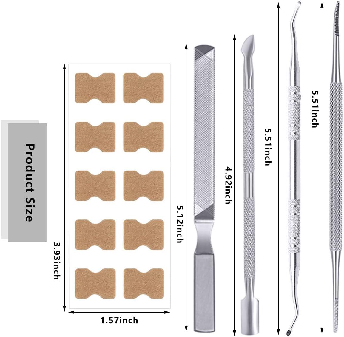50PCS Ingrown Toenail Correction Patch with 4PCS Nail Tool - Glue-Free ...