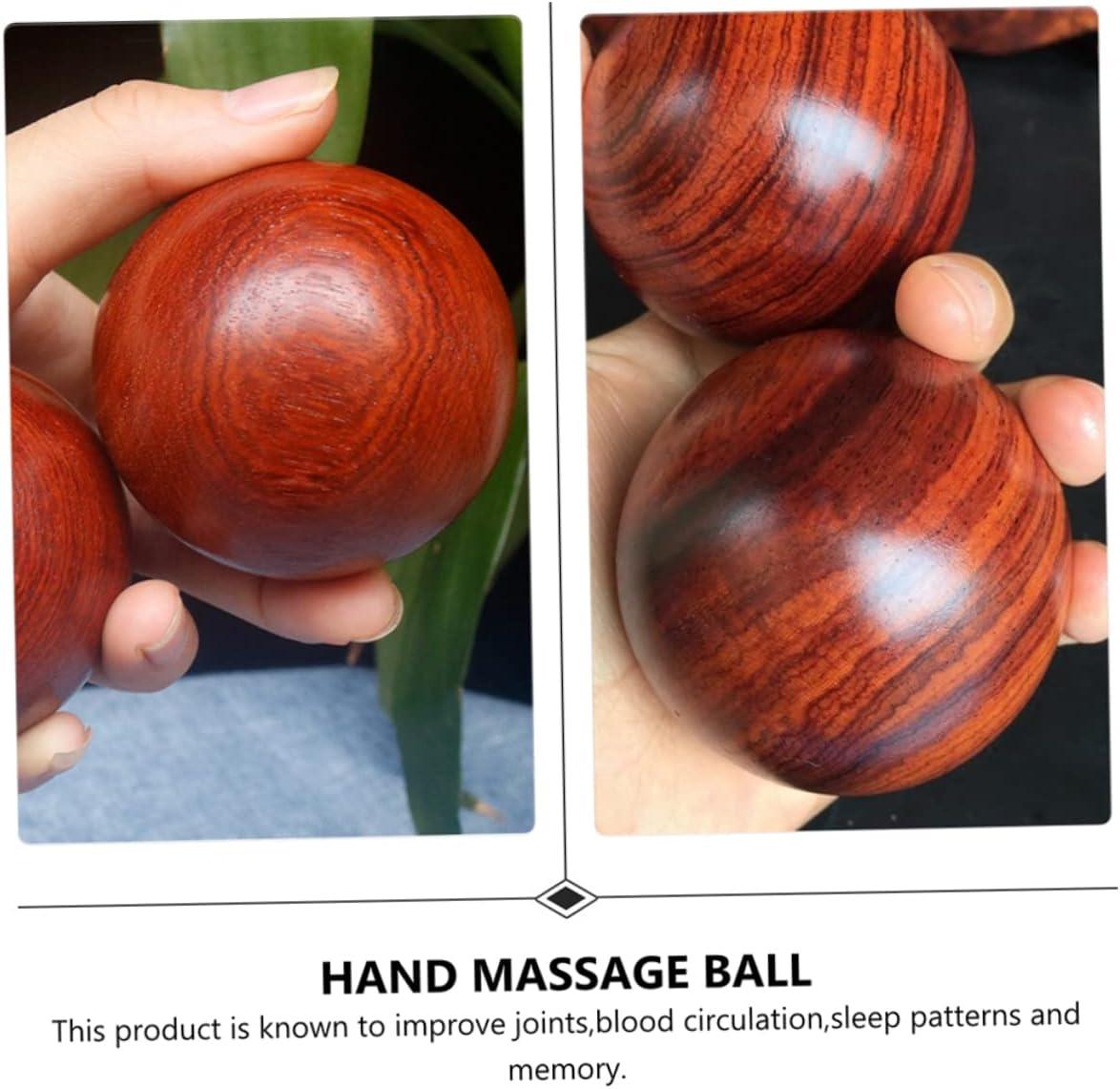 Frcolor 4-Piece Solid Wood Massage Ball Set - Leg & Foot Massage Device ...
