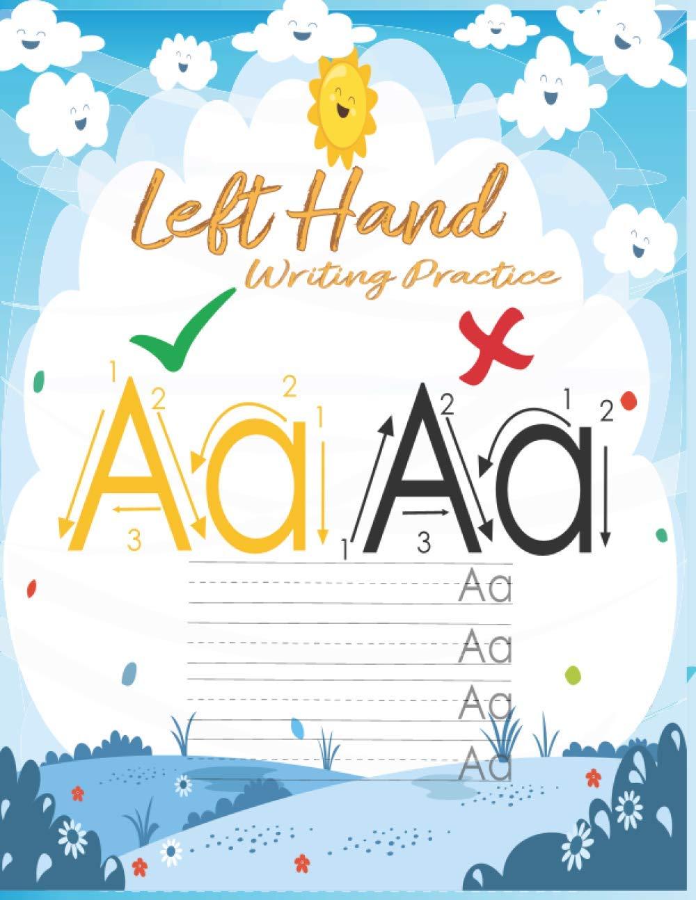 Left Hand Writing Practice Notebooks for Kids | ABC Letter Tracing ...