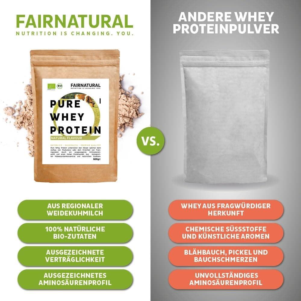 Organic Whey Protein Powder - Neutral Flavor No Additives 600g - Sugar ...