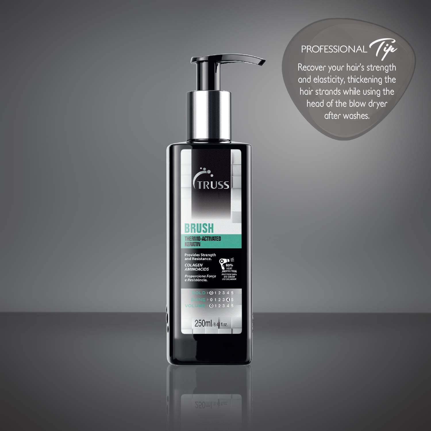 Truss Brush Keratin Leave-in Treatment Bundle with Miracle Shampoo ...