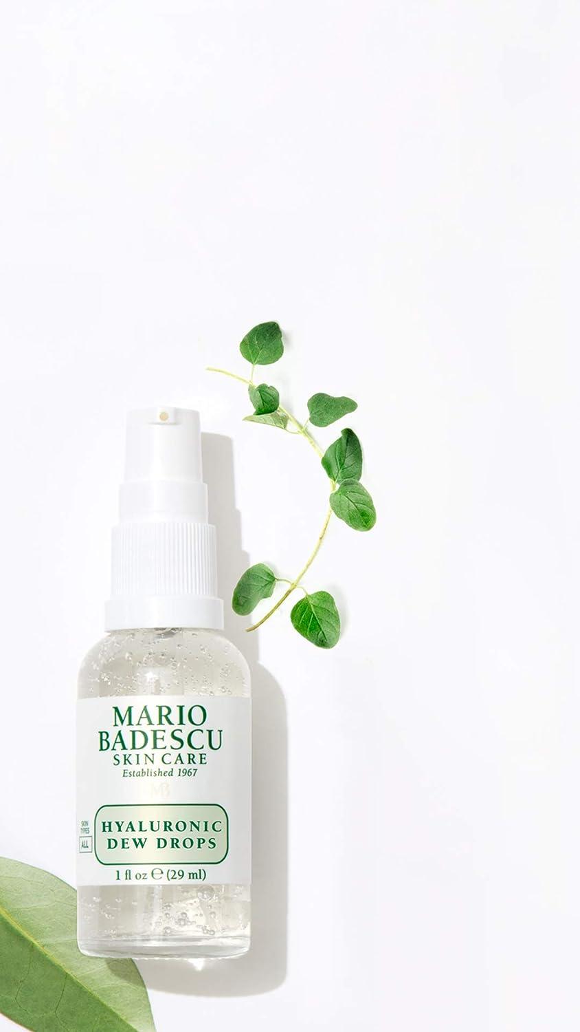 Mario Badescu Hyaluronic Dew Drops | Hydrating Gel-Serum for Glass-like Glow | Sodium ...