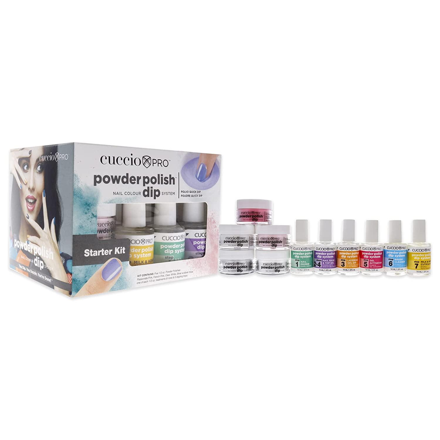 Cuccio Pro Powder Polish Dip Starter Kit - Professional Dipping System ...