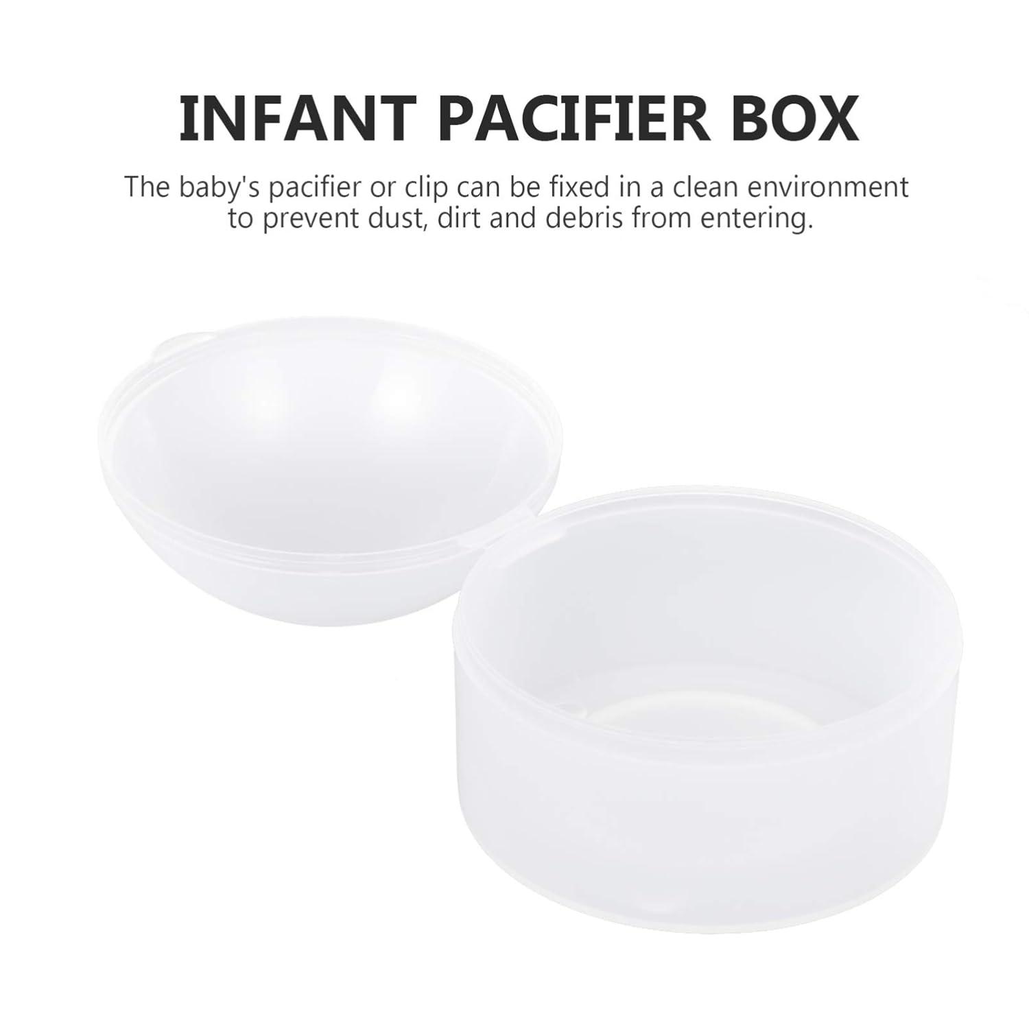 Exceart 10-Pack Pacifier Storage Box | Baby Pacifier Case Holder for ...