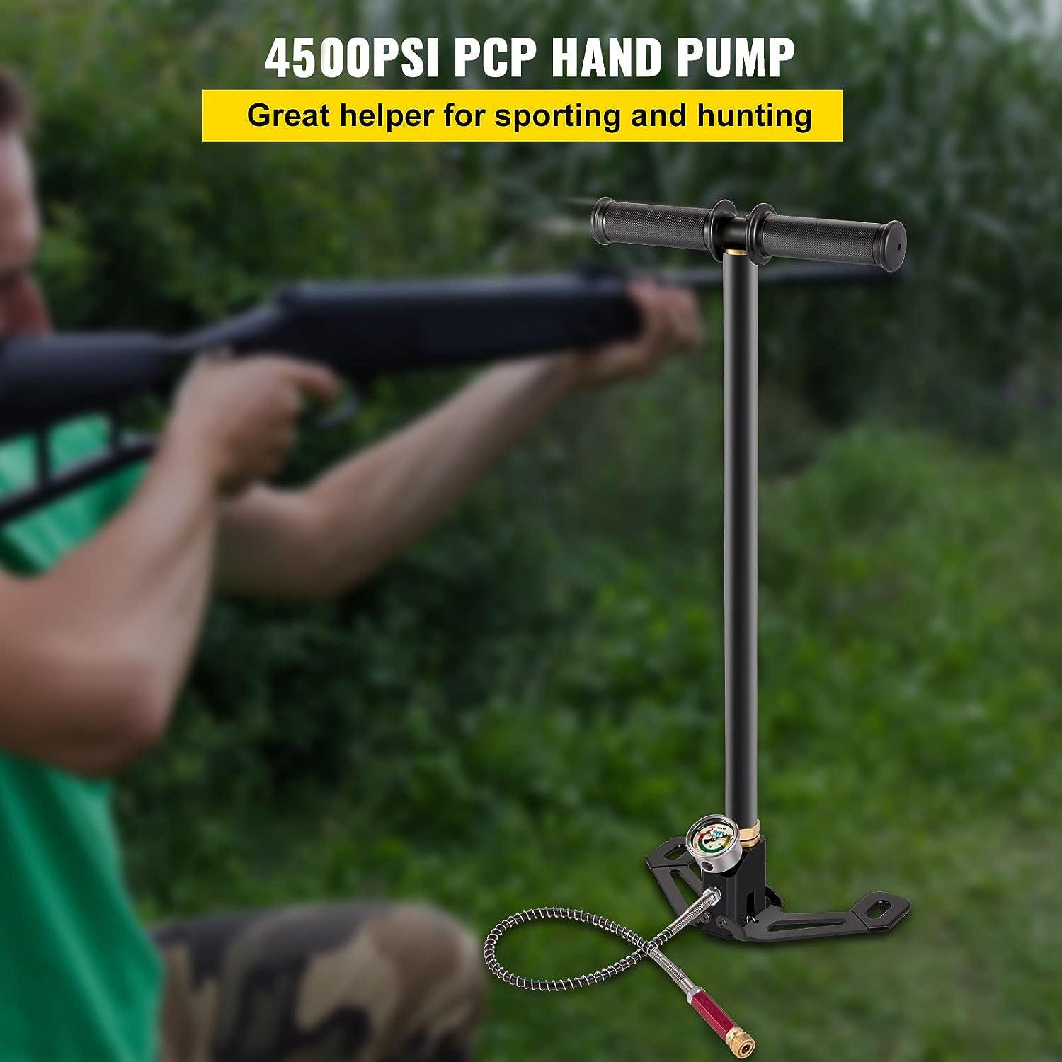 VEVOR PCP Air Pump | 4500psi High Pressure Hand Pump with Gauge ...