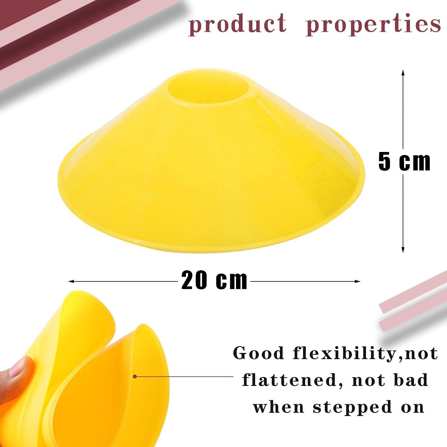 Jyongmer 30 Pcs Disc Cones Training Set with Carry Bag - Soccer ...