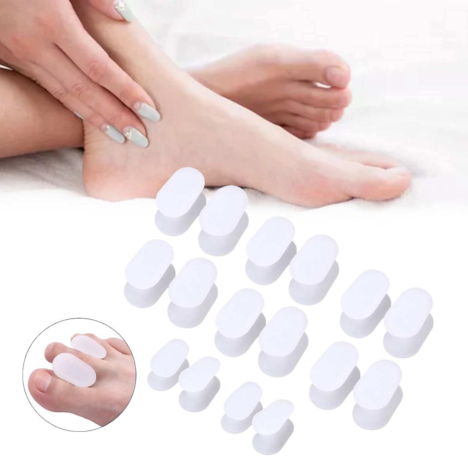 8-Pack Gel Toe Separators & Spacers for Hammer Toes - Smooth Iron ...