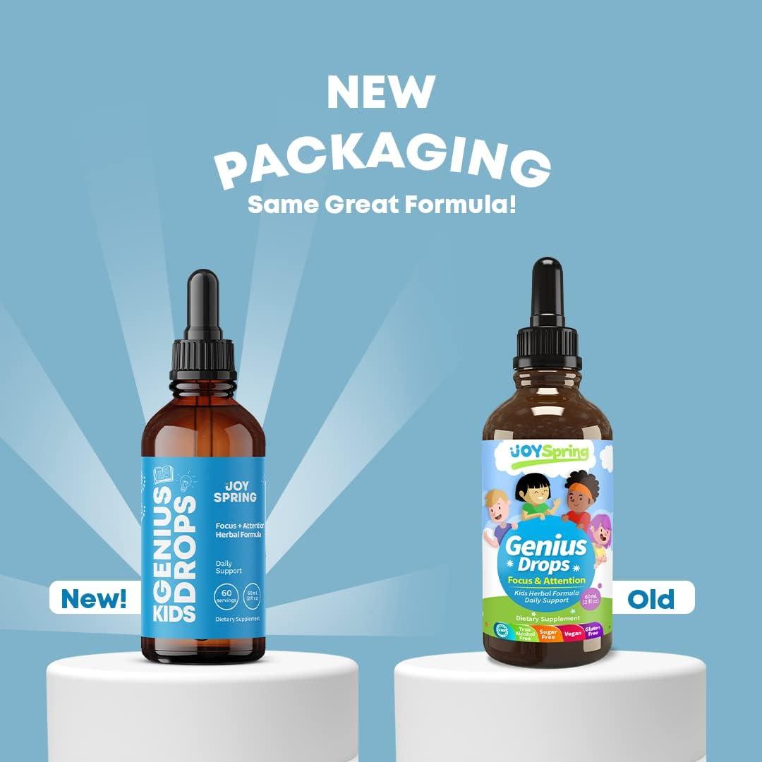 JoySpring Genius Drops: Kids Brain Function Support & Mineral Sunscreen ...
