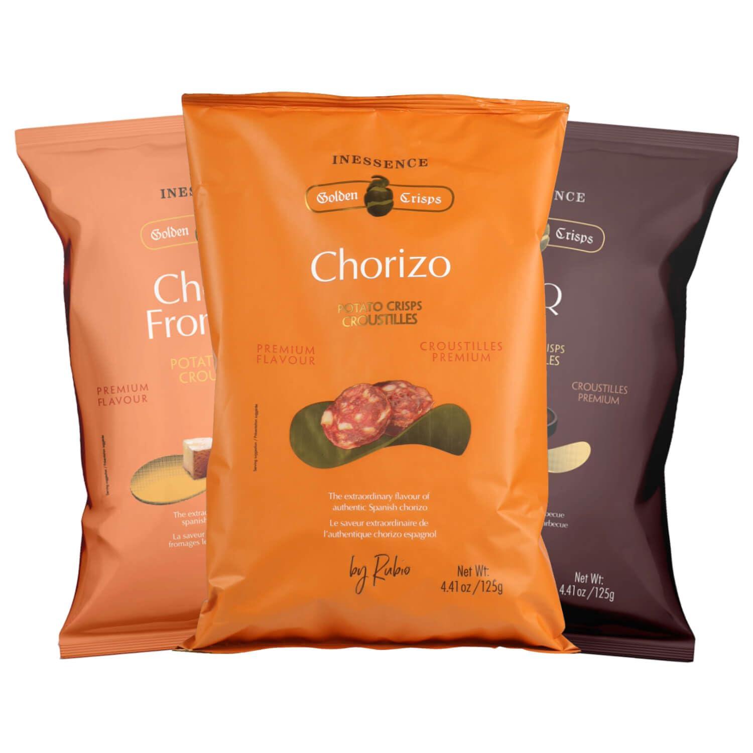 Buy Rubio Chips - Spanish Potato Chips 375g Pack of 3 & 120g Rustic Mix ...