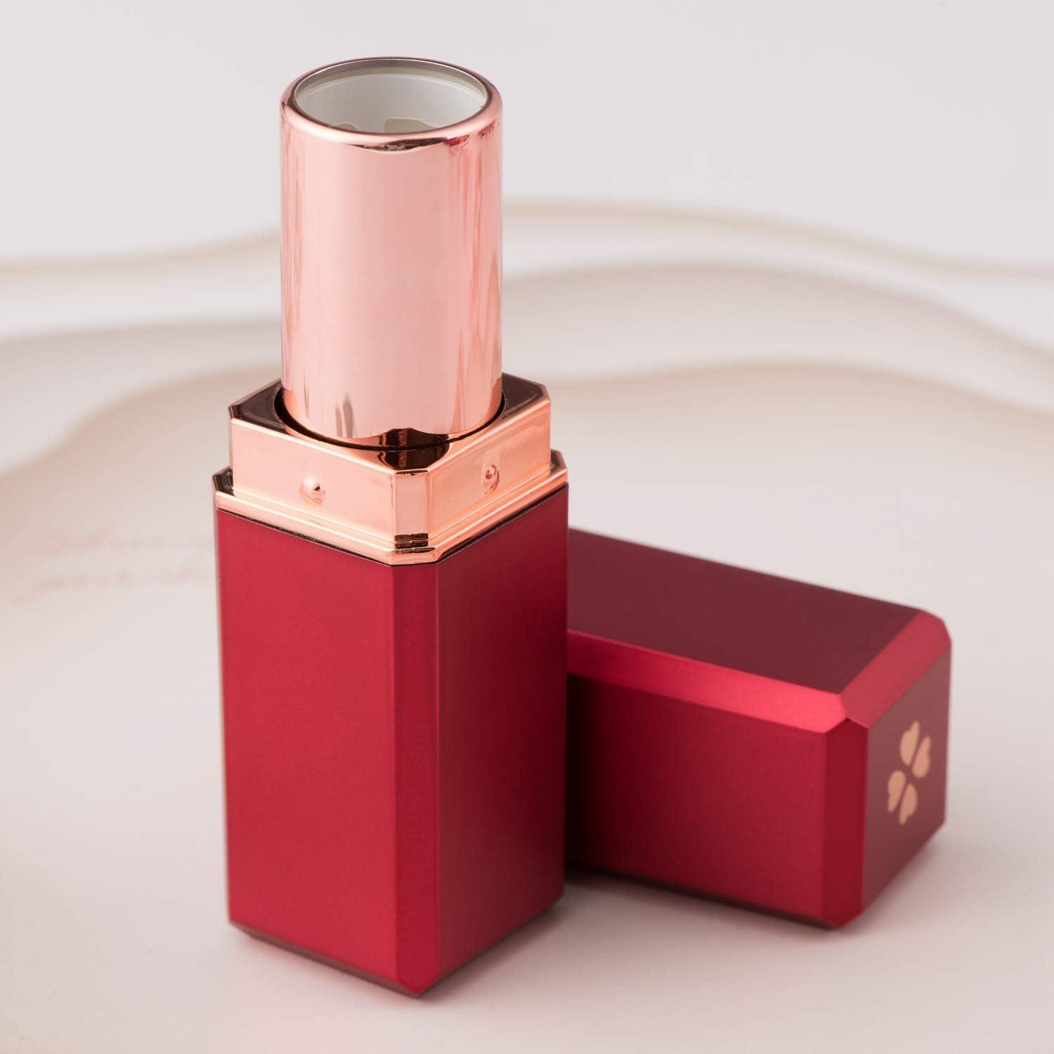 Allwon Red Empty Lipstick Tubes - 10Pcs DIY Lip Balm Containers (Square ...