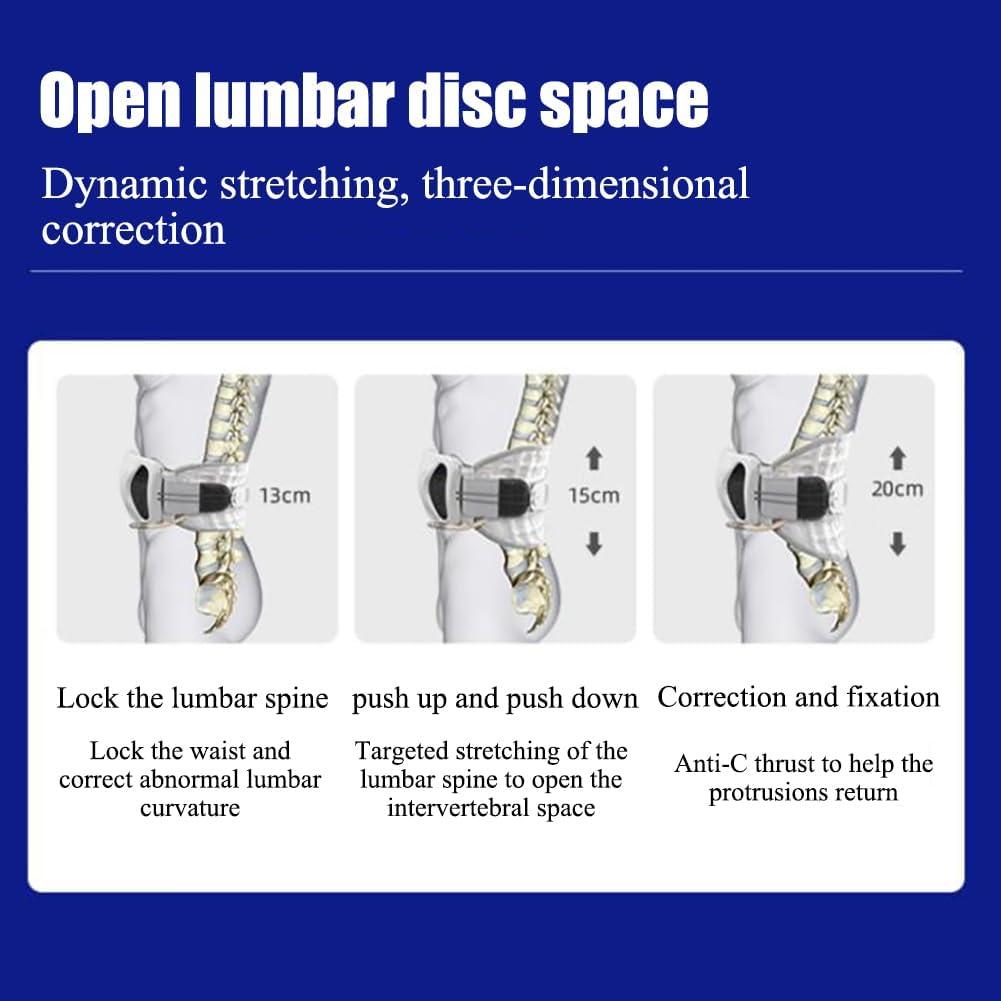 Rkxkj Waist Air Traction Belt - Lumbar Support with Longitudinal ...