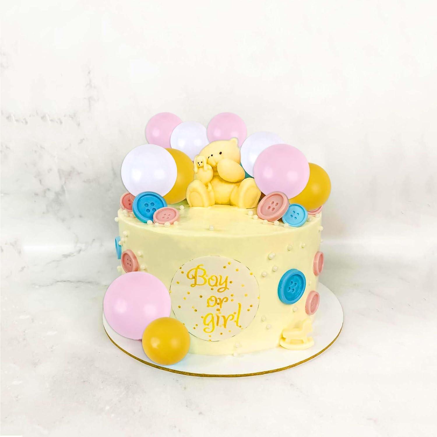 Blumomon 60Pcs Balls Cake Topper DIY Cake Insert Toppers Ball Cake ...
