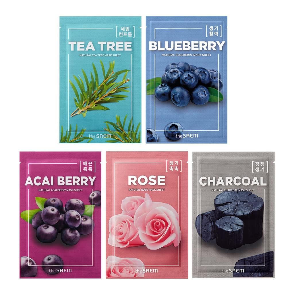 [the SAEM] Natural Facial Mask Sheet 21ml 20 Pack - Korean Skincare ...