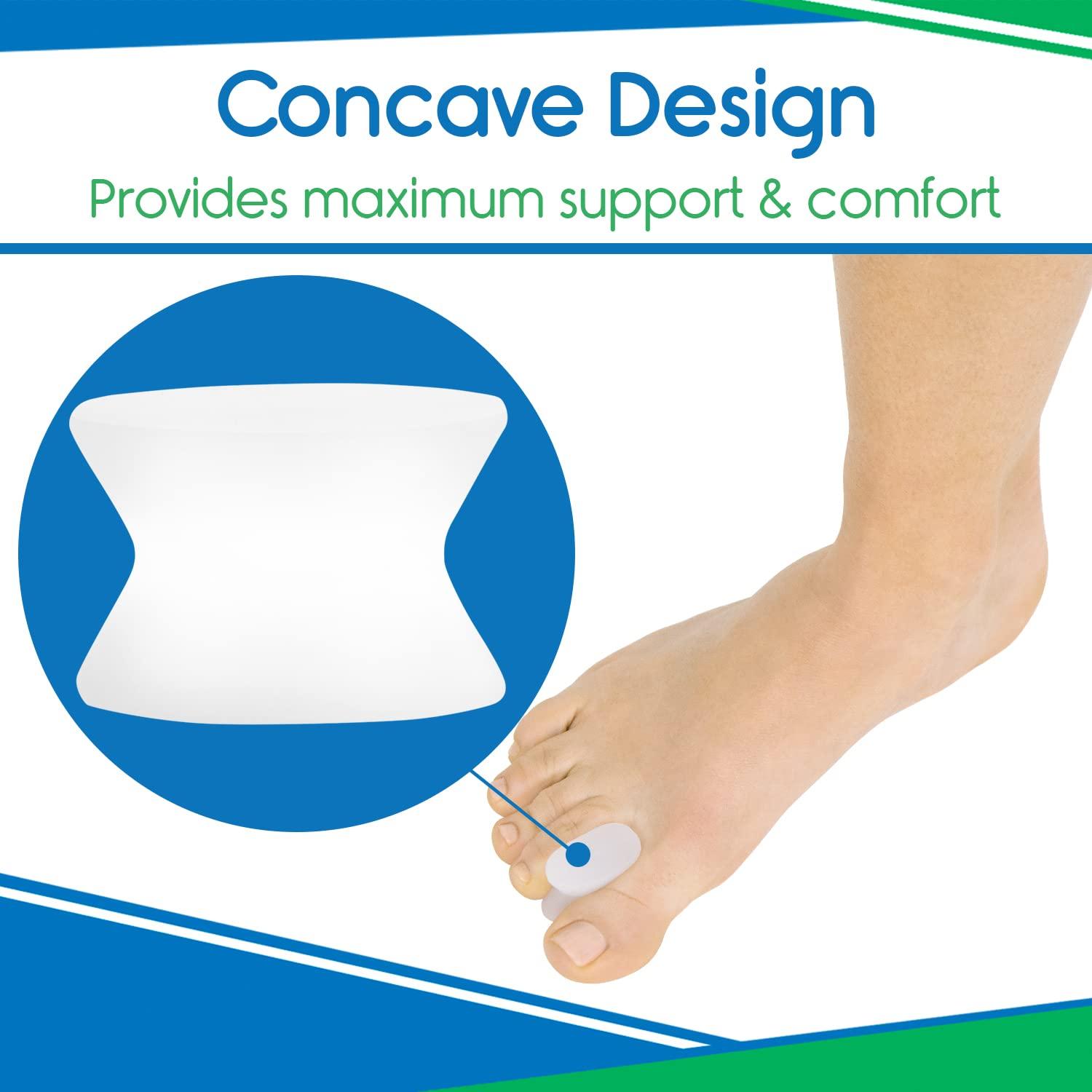 ViveSole Toe Spacer Separators (8 Pcs) for Overlapping Toes - Bunion ...
