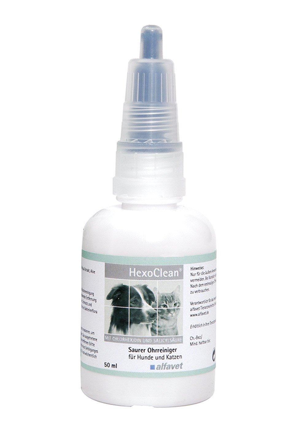 Alfavet Hexoclean Acidic Ear Cleaner for Dogs & Cats | Ear-Friendly ...