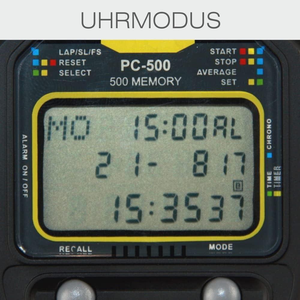 Sch tt PC-500 Digital Stopwatch - 500 Memories Time & Date Dual Timer ...
