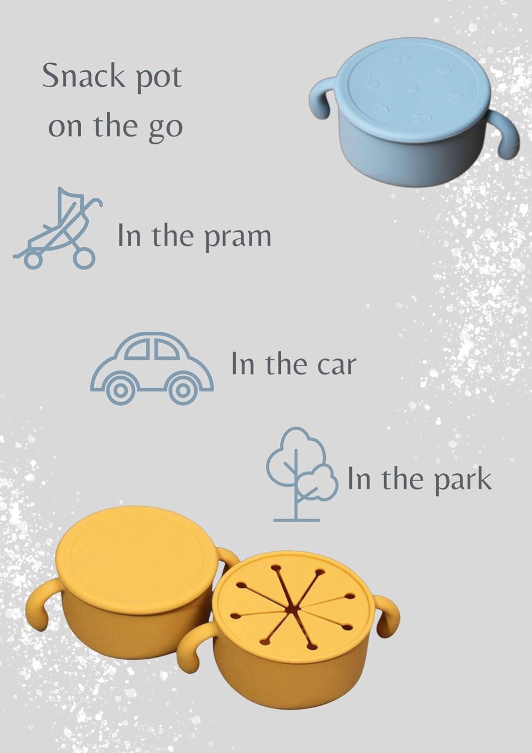 Blumie Silicone Snack Pot for Babies and Toddlers - BPA Free Finger ...