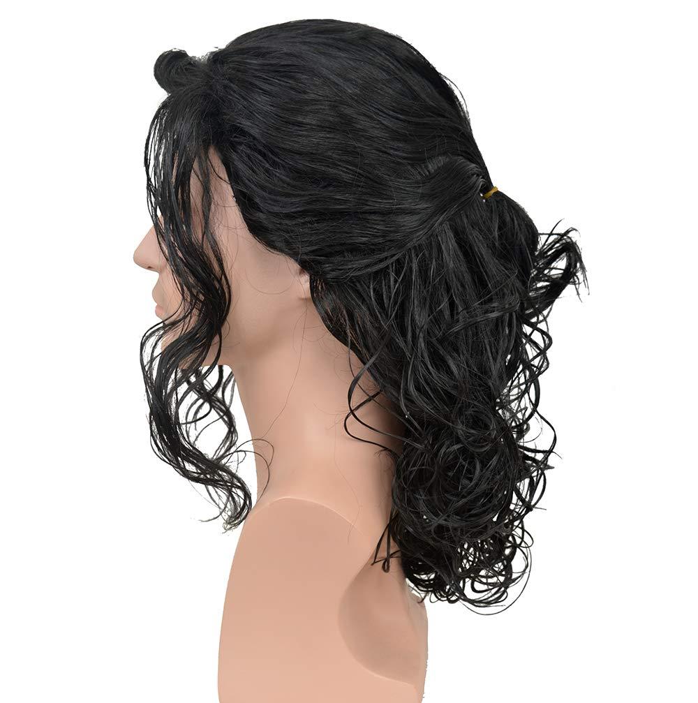 SiYi Men's Long Wavy Black Rocker Style Punk Metal Wig 3499 | Buy Now ...