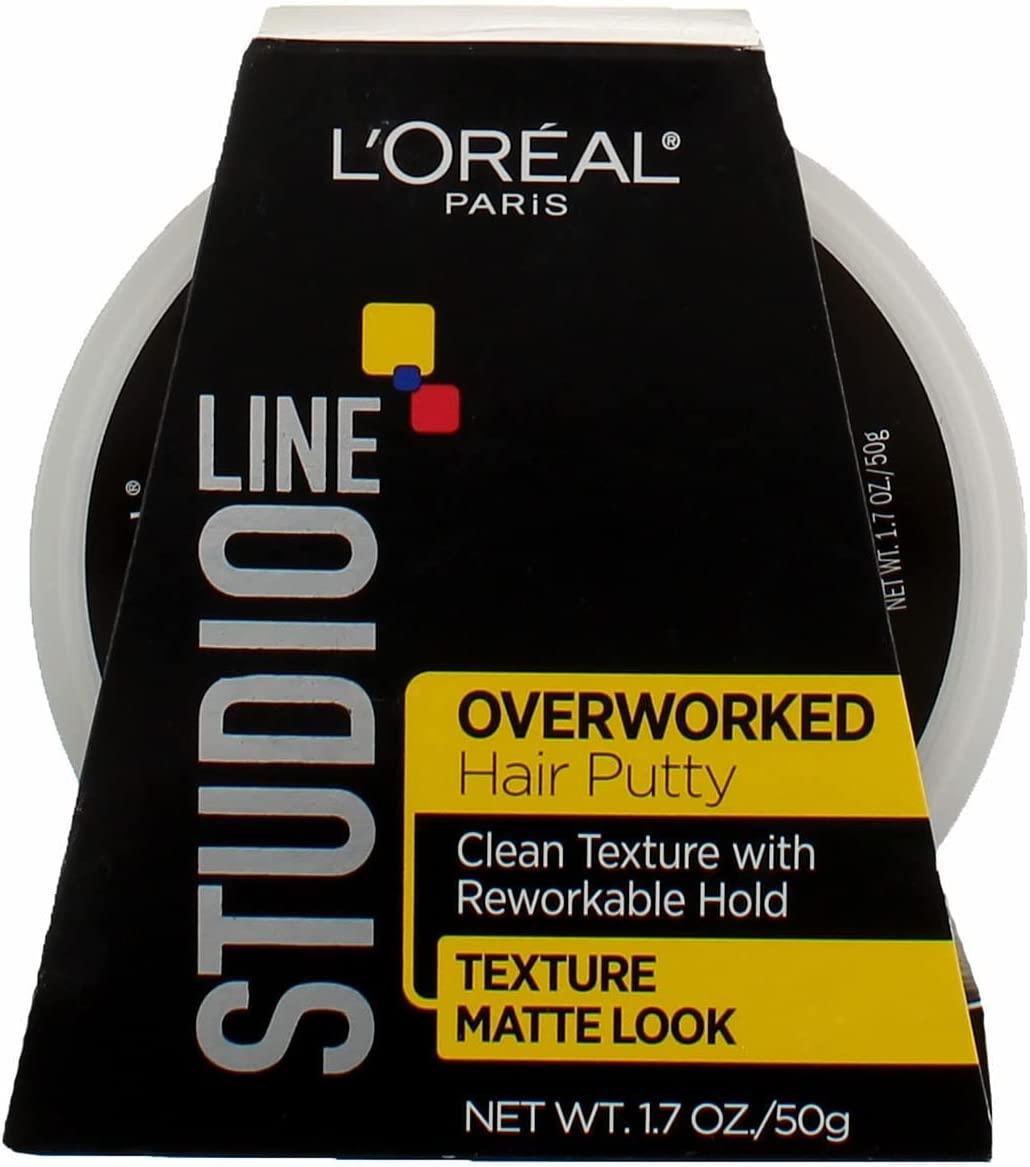 L'Oreal Paris Studio Line Texture and Control Overworked Hair Putty 1.7 ...