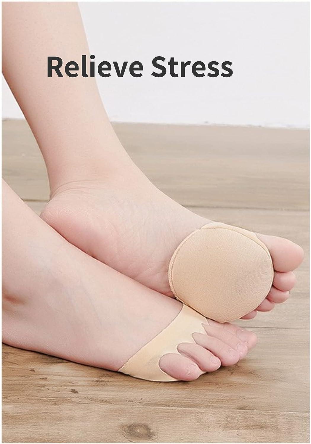 Midiciai Forefoot Pads (2 Pairs) - Honeycomb Fabric Metatarsal Pads for ...