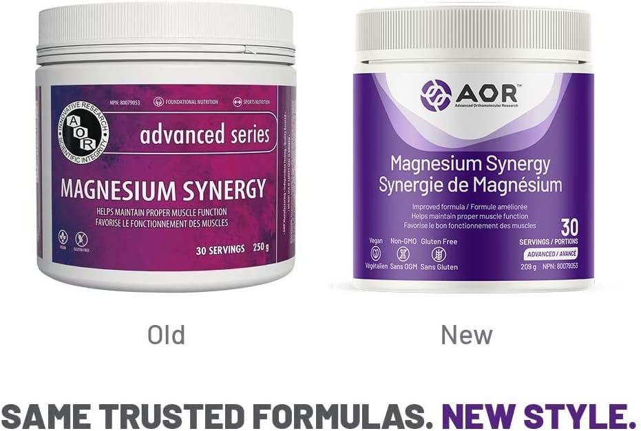 AOR Magnesium Synergy 209g Powder | Supports Muscle Function ...