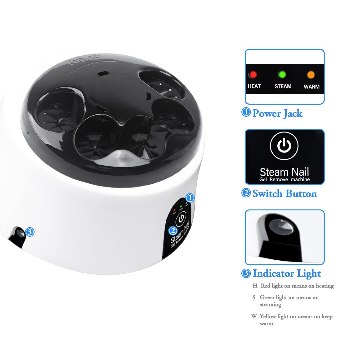 Portable Nail Polish Remover Steam Machine Set | Electric Acetone ...