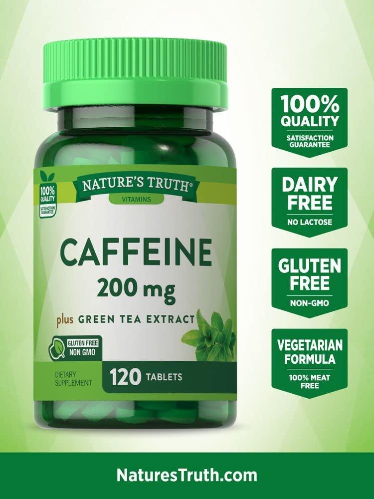 Nature's Truth Caffeine Tablets + Green Tea Extract - 120 Count | Buy ...