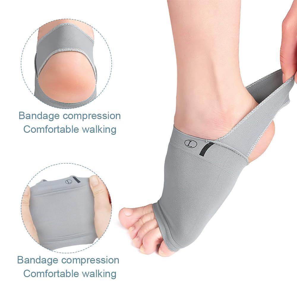 Dagord Footed Vaults Bandage - 2 Pairs of Arch Support Sleeves for ...