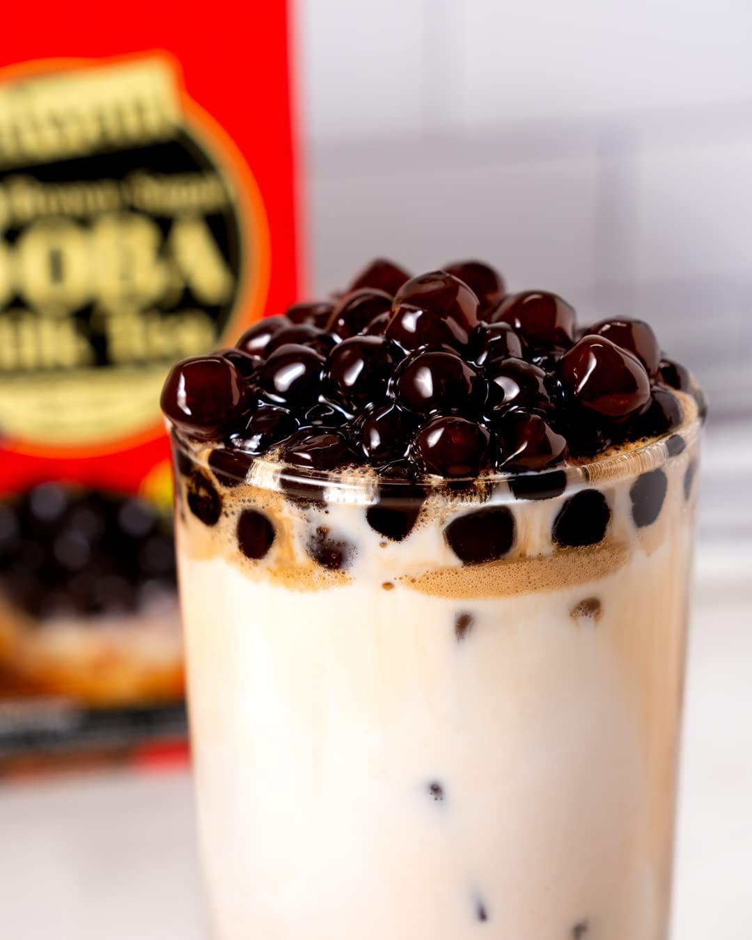 J WAY Instant Boba Bubble Pearl Milk Tea Kit - Brown Sugar Tapioca Boba - Ready in One Minute ...