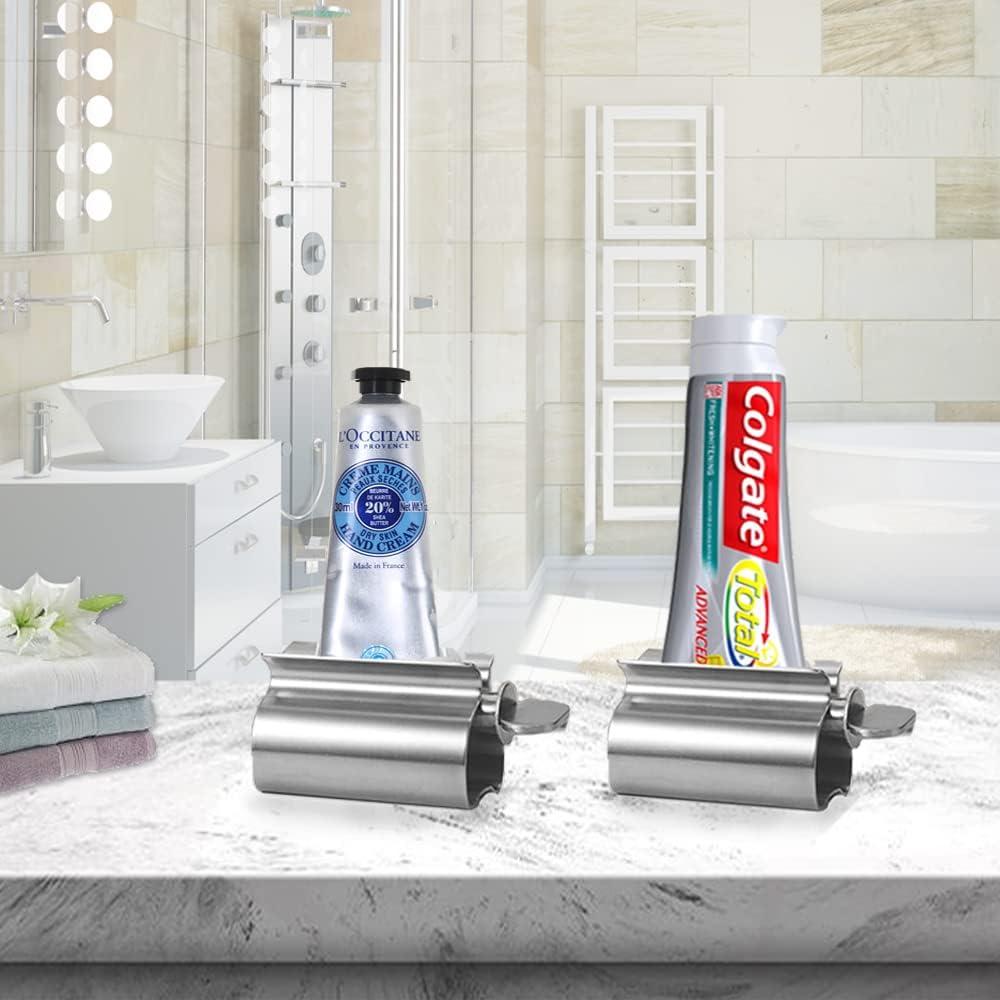 Stainless Steel Toothpaste Squeezer & Seat Holder Stand - Silver | Buy ...